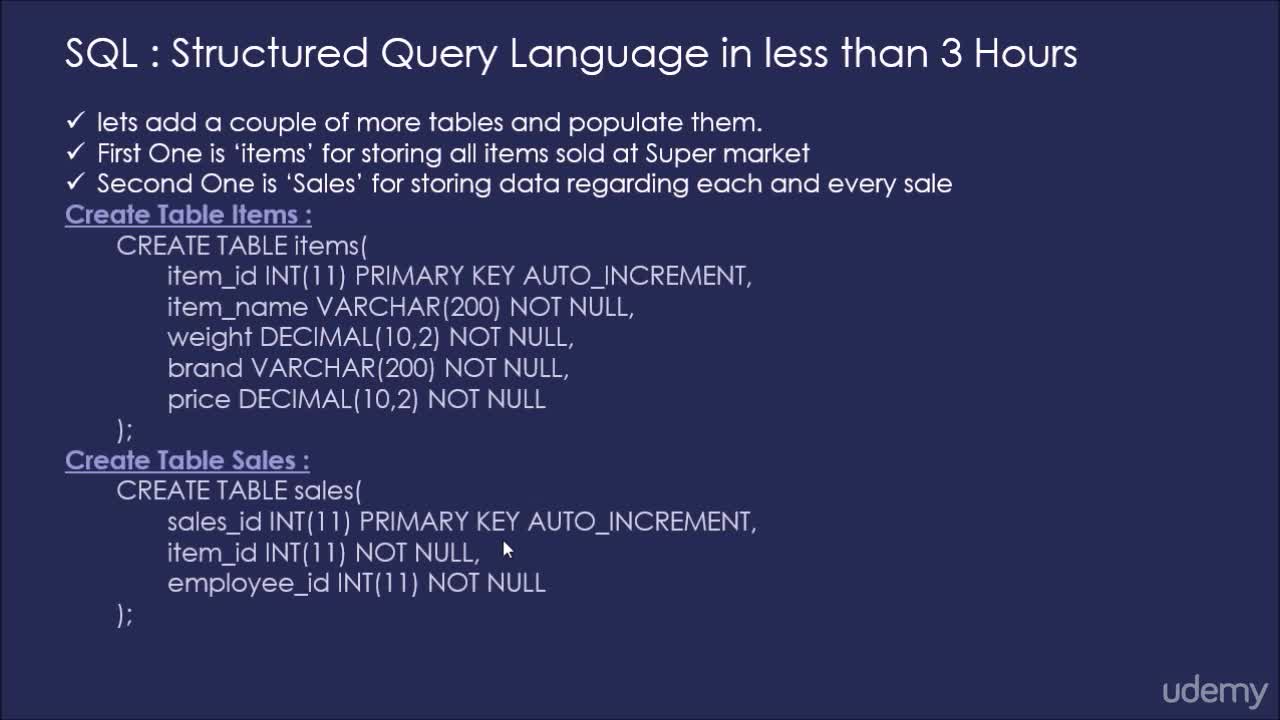 [Udemy] Learn SQL / MySQL in less than 3 Hours [ENG, 2016] :: RuTracker.org