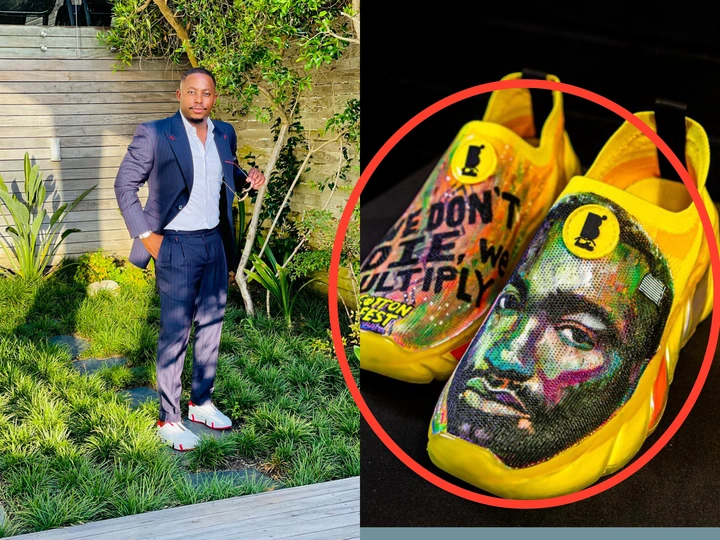 Bathu CEO Theo Baloyi makes Riky Rick's Shoe for fans to buy but Mzansi ...