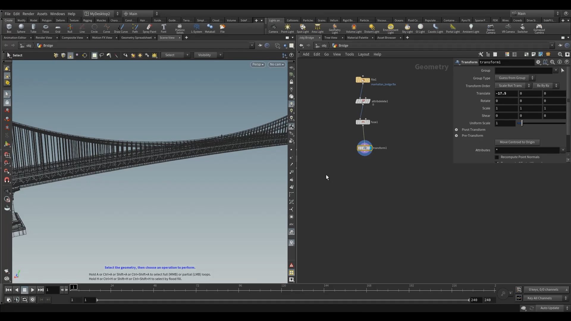 [The VFX School] Houdini - Bridge Collapse [2021, ENG-RUS] :: RuTracker.org